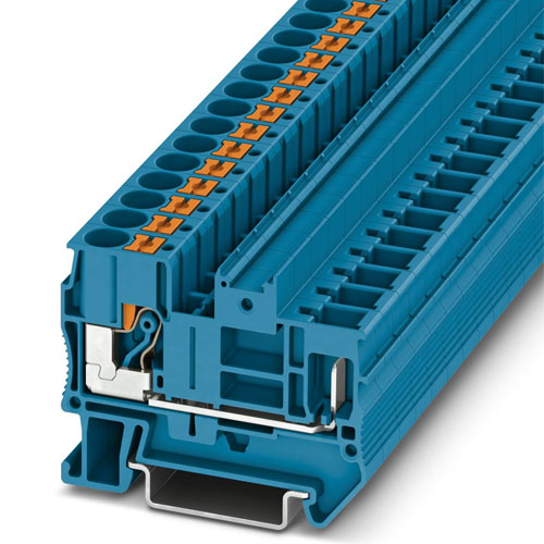 Phoenix Contact - PT 6/1P BU - Feed-through terminal block | EXPONENT CONTROLS AND ELECTRICAL CORP.