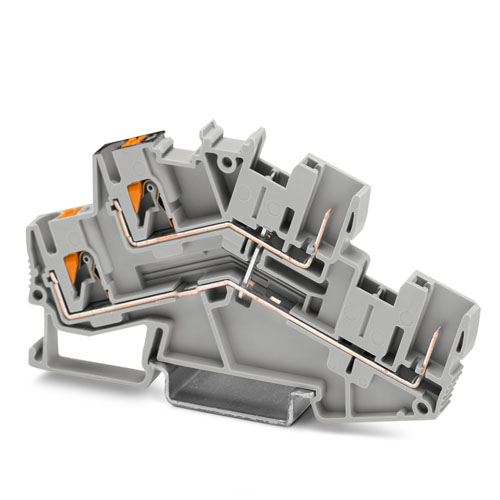 Phoenix Contact - PTTBS 2,5/2P-PV - Double-level terminal block ...